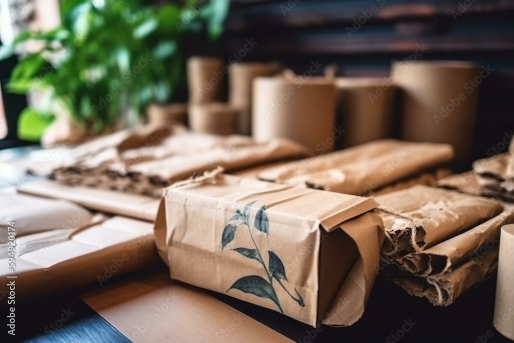 Net zero waste go green SME use eco friendly care sign plastic free ...