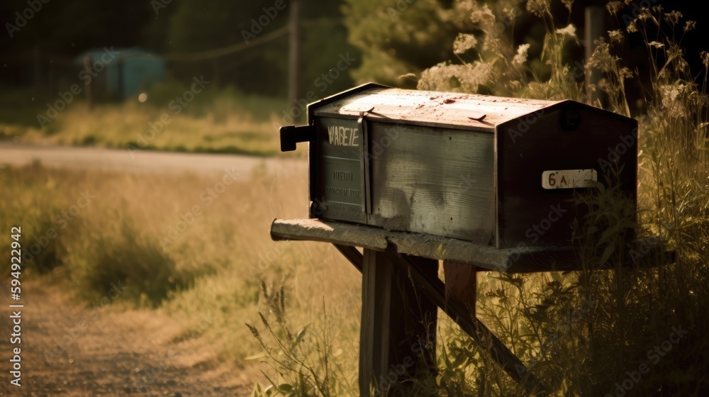 Relic of Communication: An Old and Rusty Mailbox Outside, Symbolizing ...