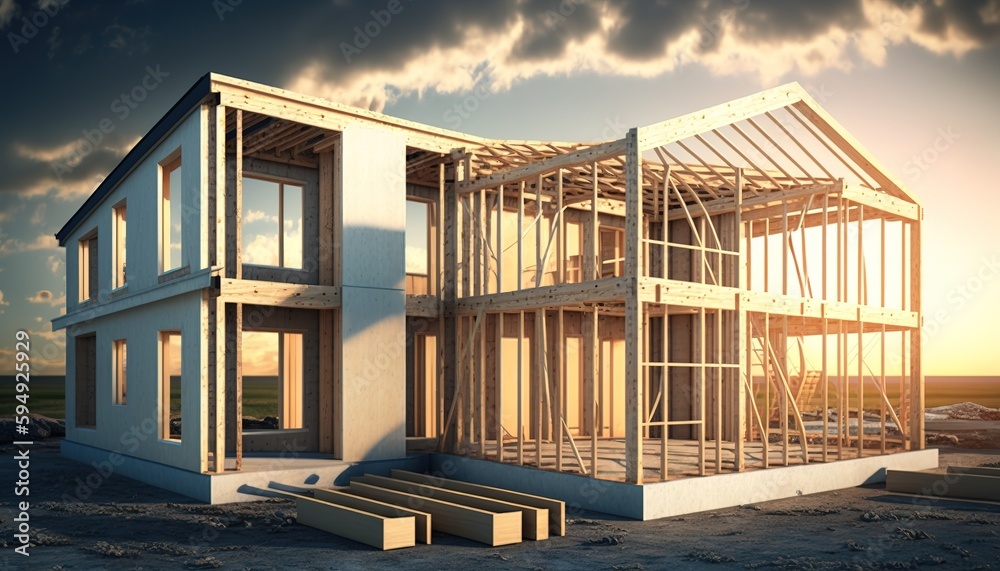 Using a prefabrication technology, a new home is now being built on the ...