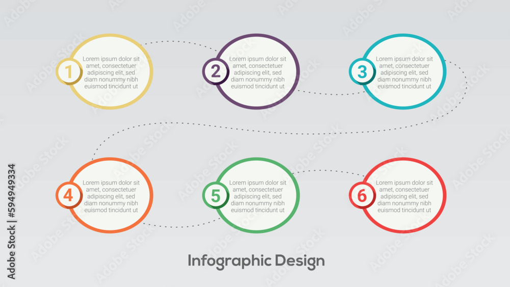 Circular vector Infographic design and marketing icons can be used for ...