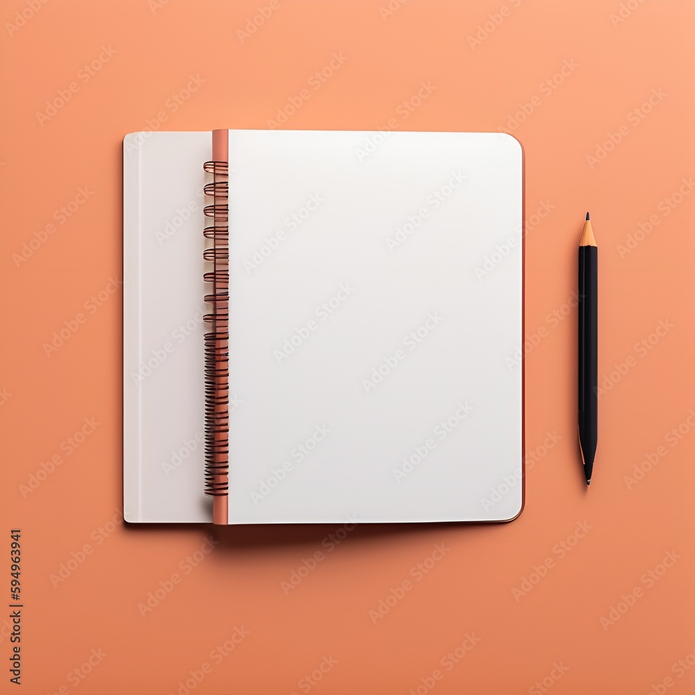 blank open notebook / ring binder isolated over a transparent ...