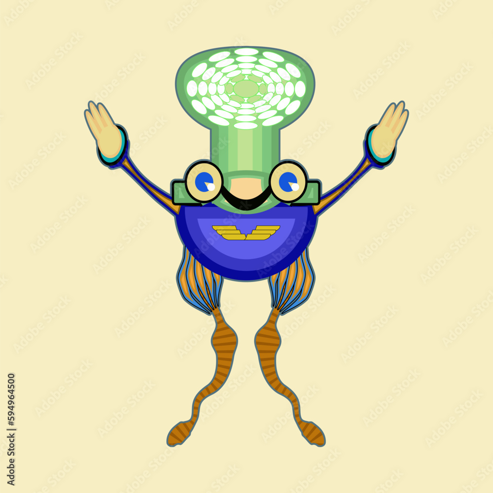 cartoon monster. Alien, character design, collection of cute character ...