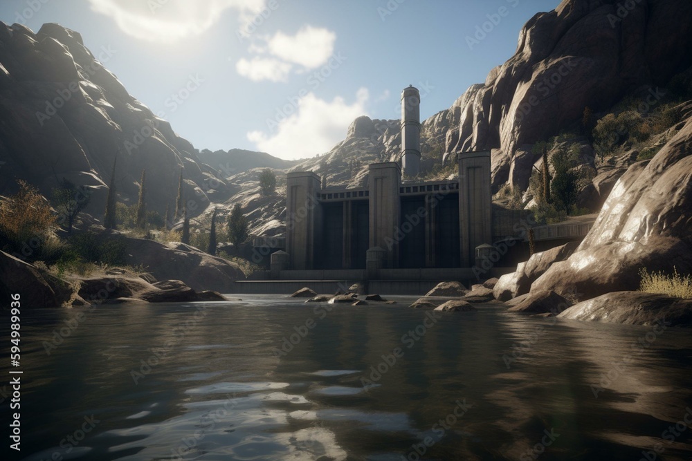 Unleashing California's Landmark: An Epic Composition of Hydroelectric ...