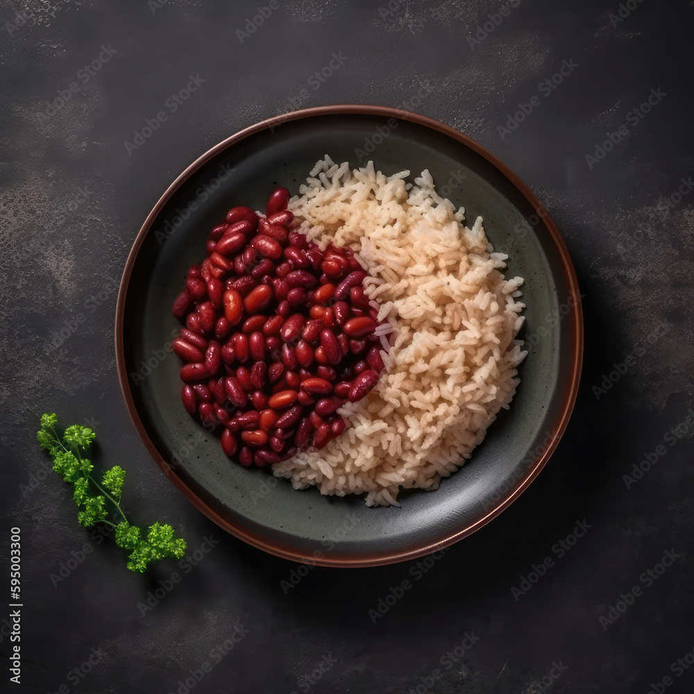 Plate Of Red Beans