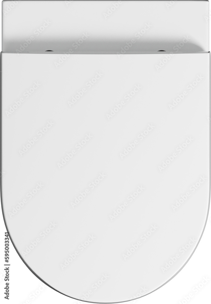 Top view of white Toilet Stock Illustration | Adobe Stock