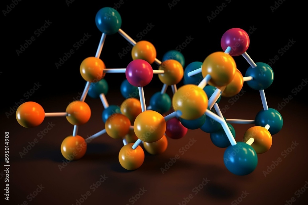 sulfasalazine molecule, molecular structure, sulfonamides, ball and ...