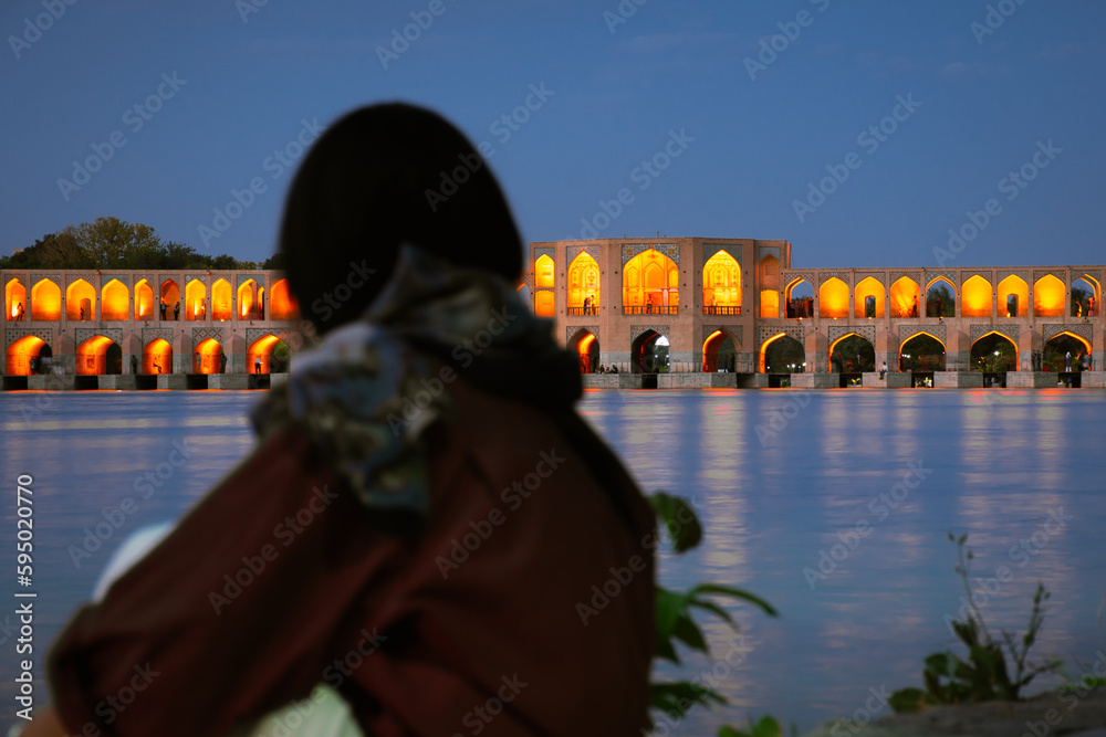 Isfahan, Iran - 15th june, 2022: tourist visit look at famous travel ...