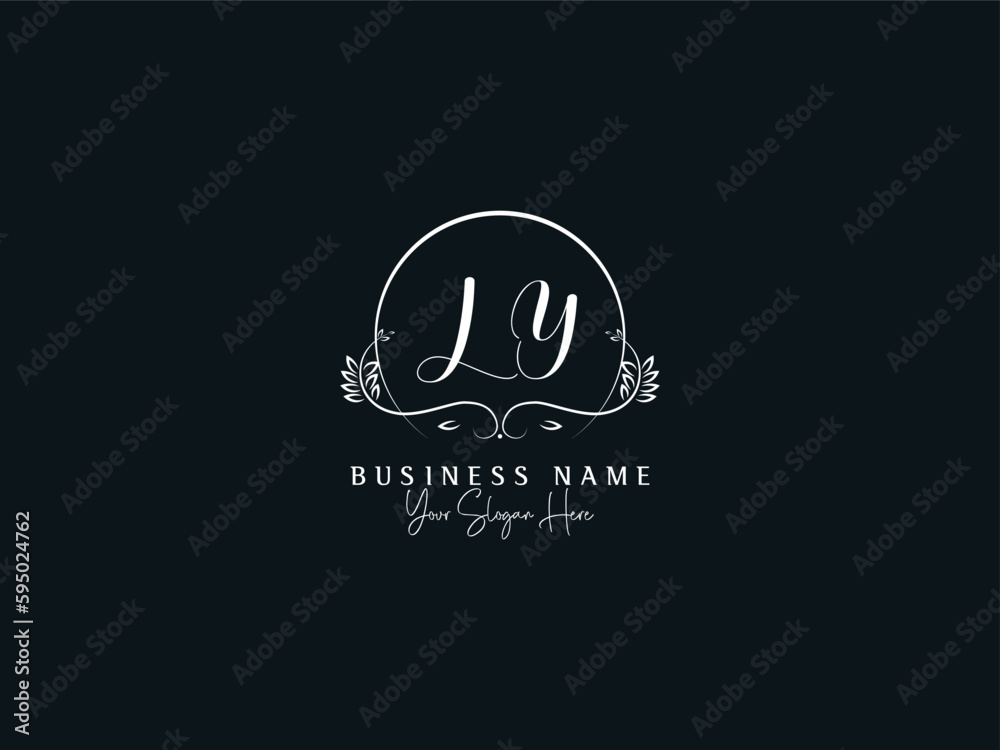 LY, ly Modern Logo, Initial Ly yl Signature Feminine Logo Letter Design ...