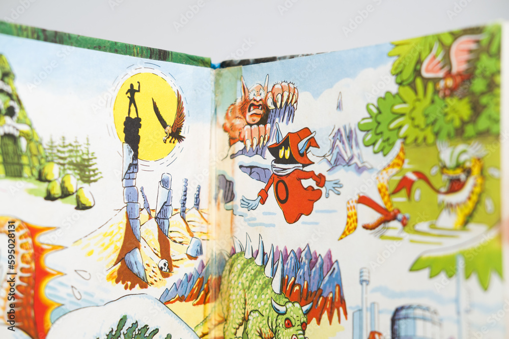 Foto Stock kent, uk 01.01.2023 Castle Grayskull Under Attack Masters of ...