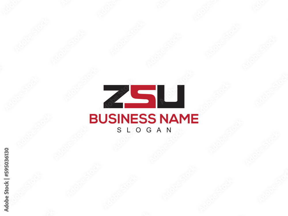 Premium Alphabet ZSU Letter Logo, zs, zsu Logo Design For Business ...