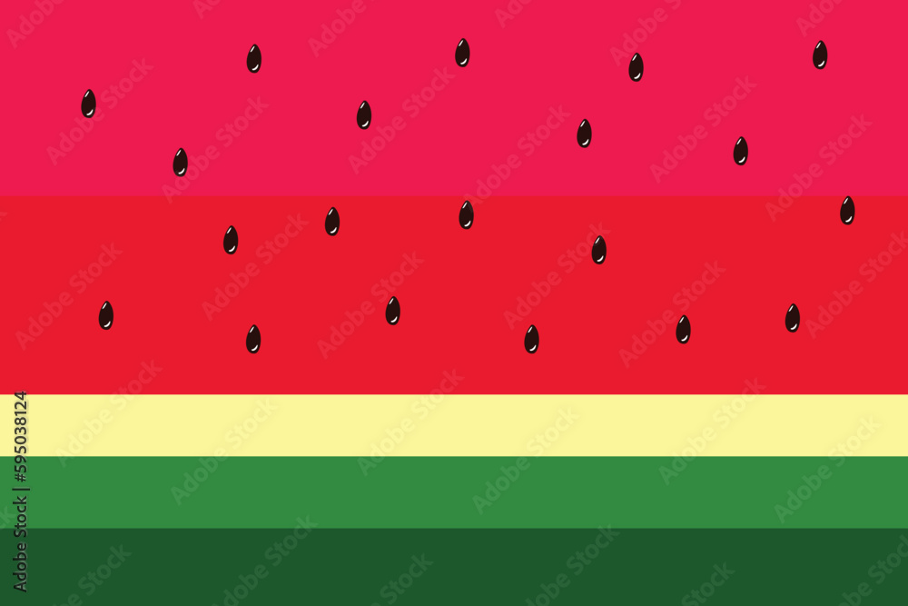 Watermelon vector background. Watermelon vector background template in ...