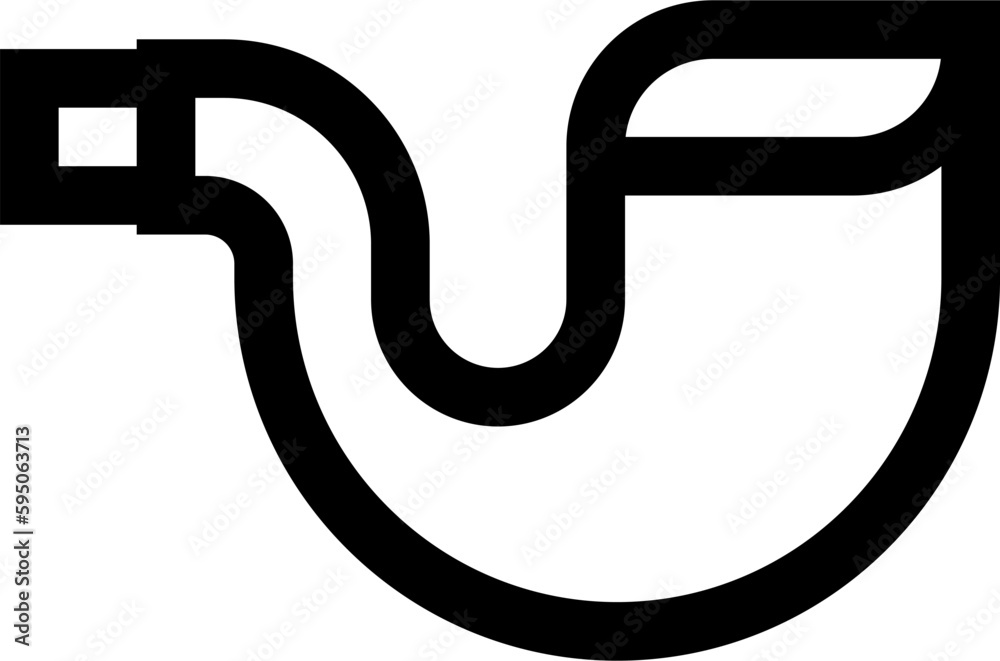 Transparent Horn icon. Horn isolated on transparent background. Stock ...