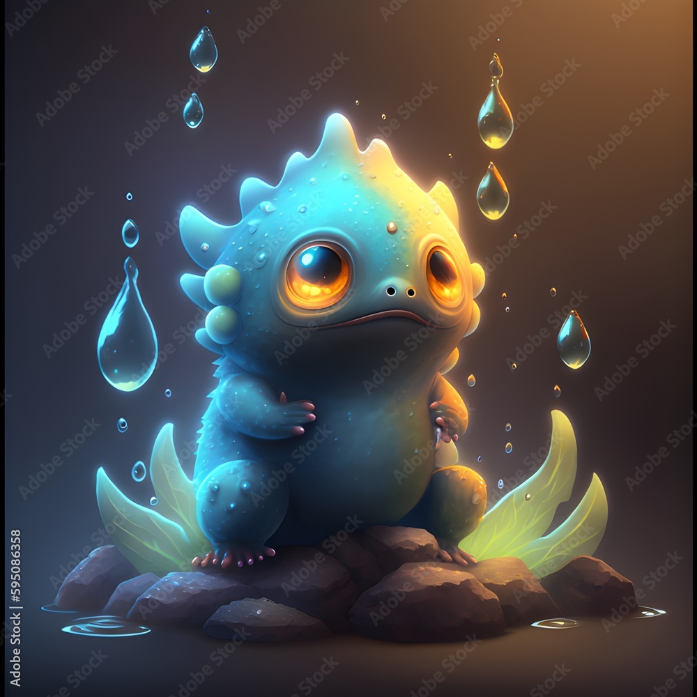 Rainy Day Dragon: A Cute and Luminous 2D Game Art Design with ZBrush ...