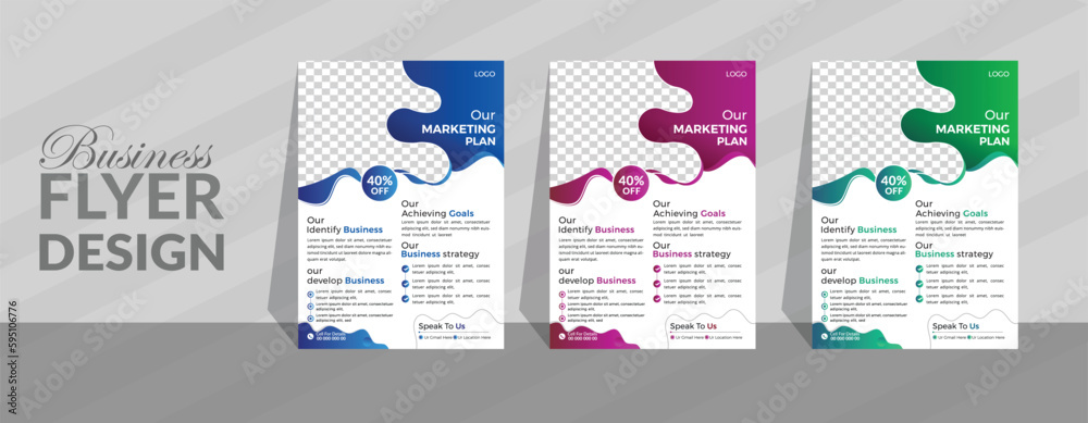 Vetor de Creative flyer design Modern flyer design Professional flyer ...