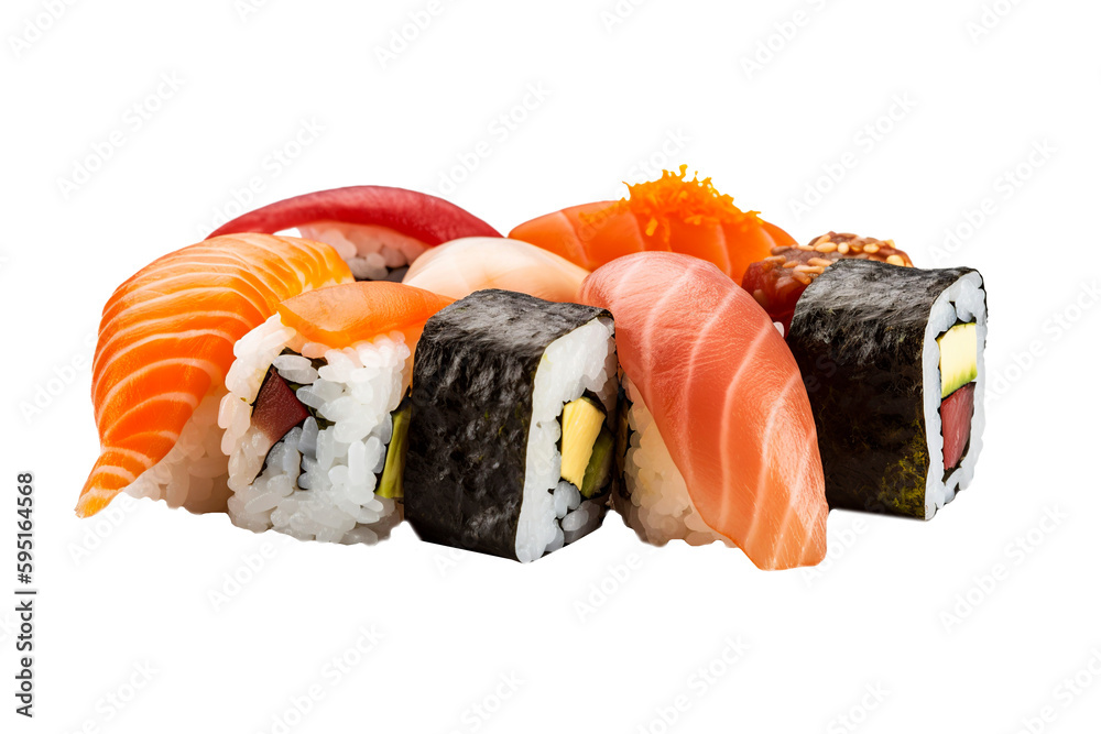 Japanese food in transparent background. Generative AI. Stock ...