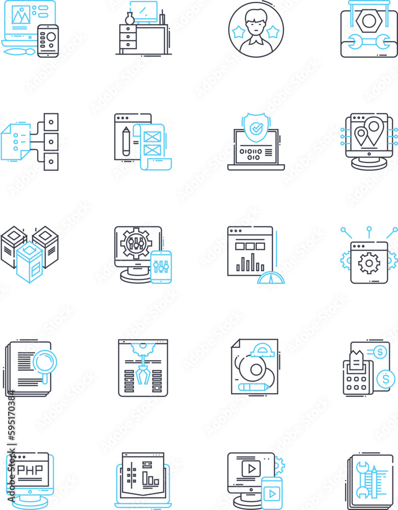 Approachability linear icons set. Friendly, Welcoming, Inviting ...