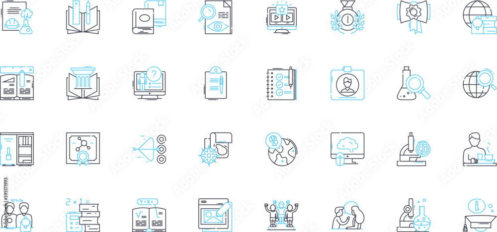 Technical Skills linear icons set. Coding, Engineering, Programming ... Technical Skills linear icons set. Coding, Engineering, Programming ...