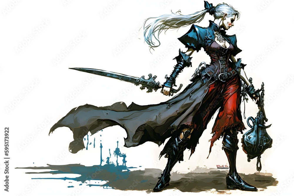 dungeons and dragons character art by yoji shinkawa and john singer ...