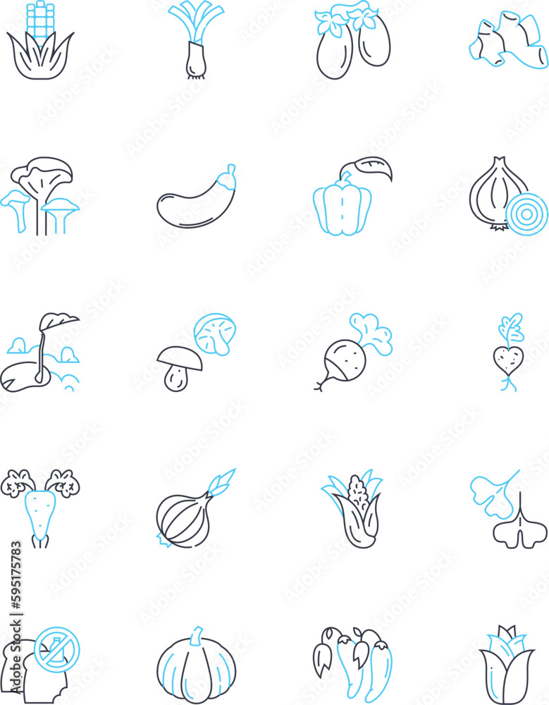 Edibles linear icons set. Cannabis, Brownies, Truffles, Gummies ...