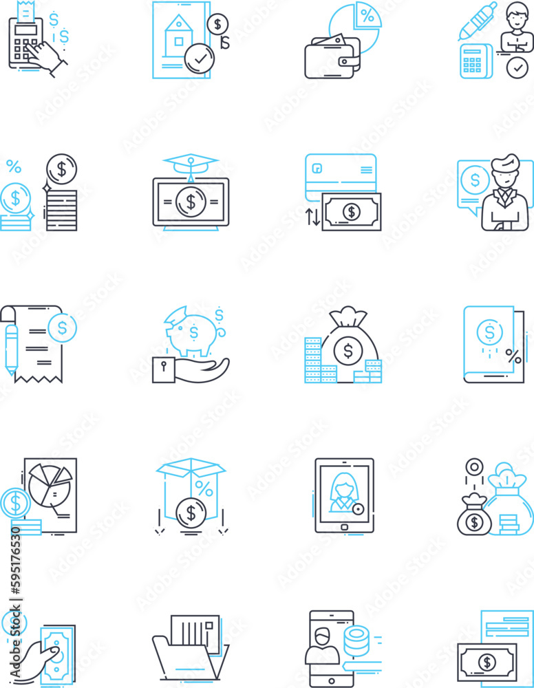 Advanced Analytics linear icons set. Predictive, Machine Learning ... Advanced Analytics linear icons set. Predictive, Machine Learning ...