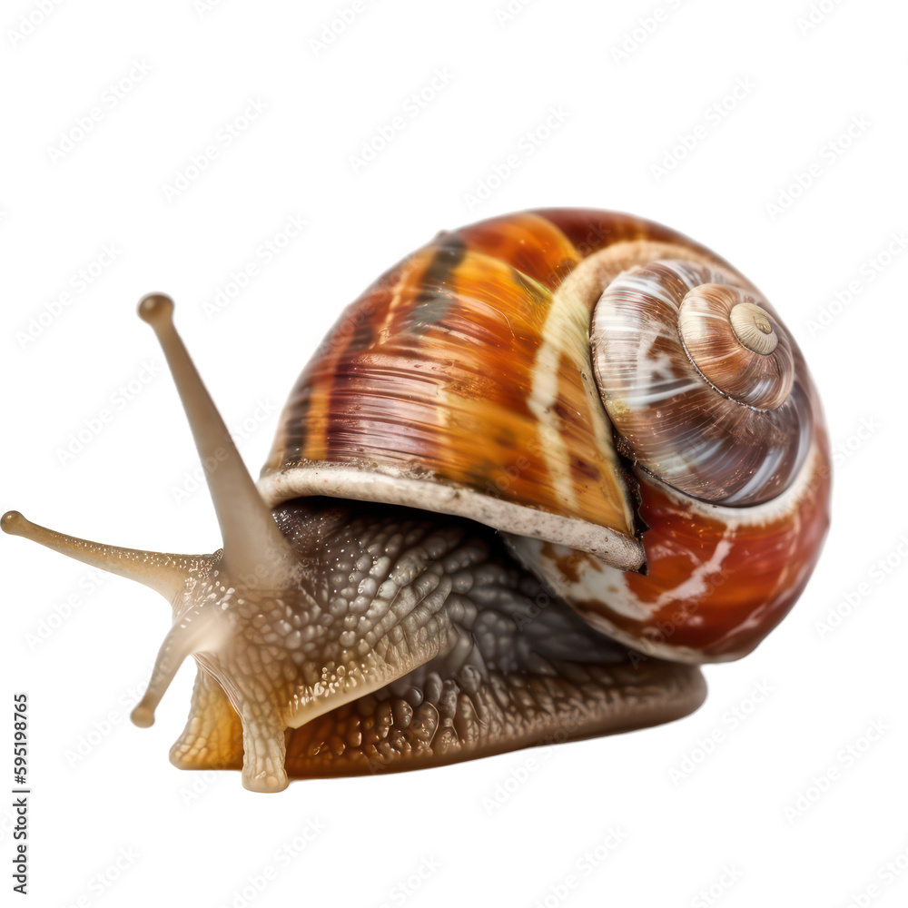 Snail. Snail isolated on transparent background. Snail with ...