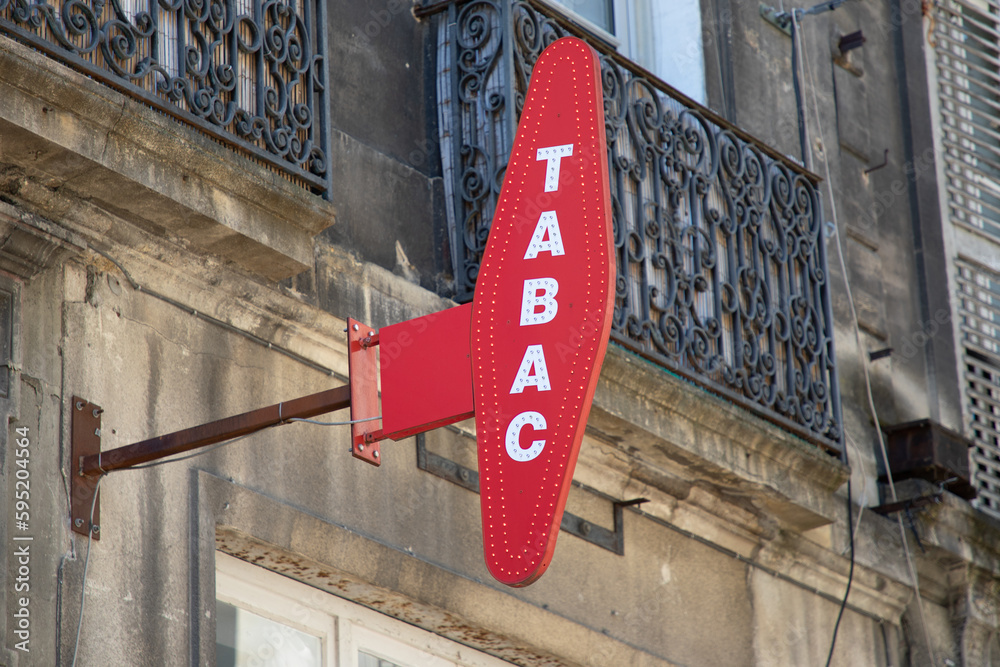 Foto de Tabac light French Red shop tobacco sign brand with french ...