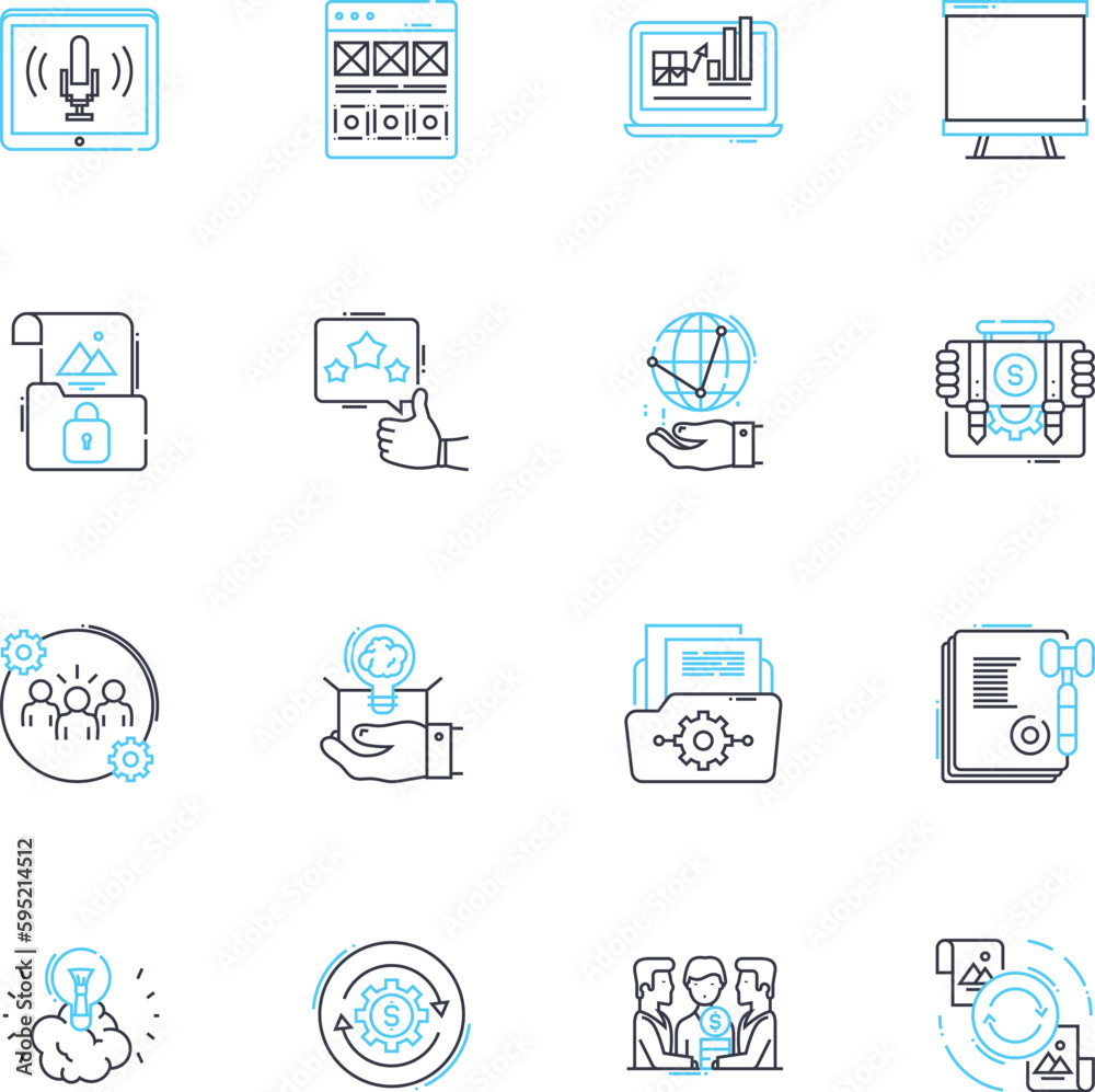 Evolution Linear Icons Set Adaptation Mutation Natural Selection