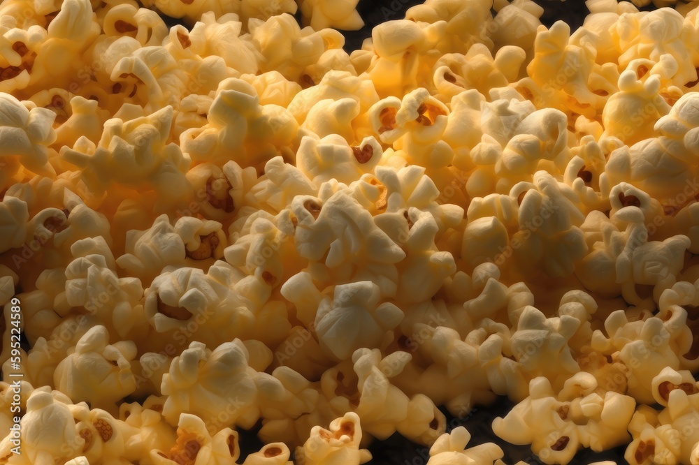 Buttered Butter Popcorn Movie Theater Theatre Seamless Repeating ...