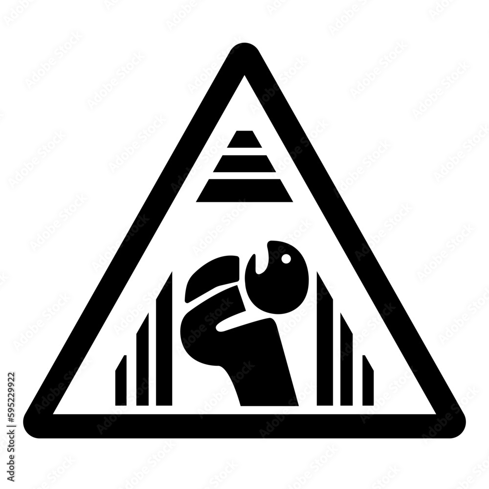 Warning Confined Space Symbol Sign, Vector Illustration, Isolate On ...