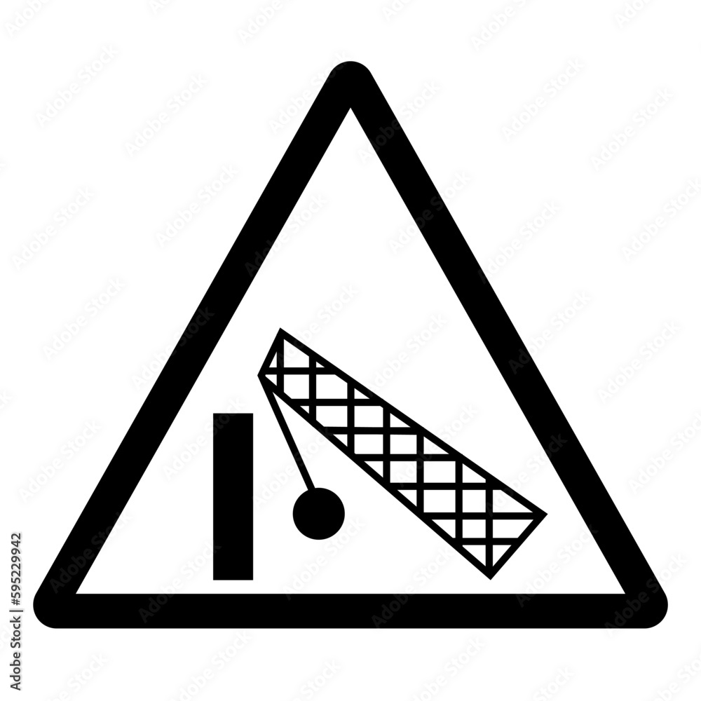 Warning Demolition Area Hazard Symbol Sign, Vector Illustration ...