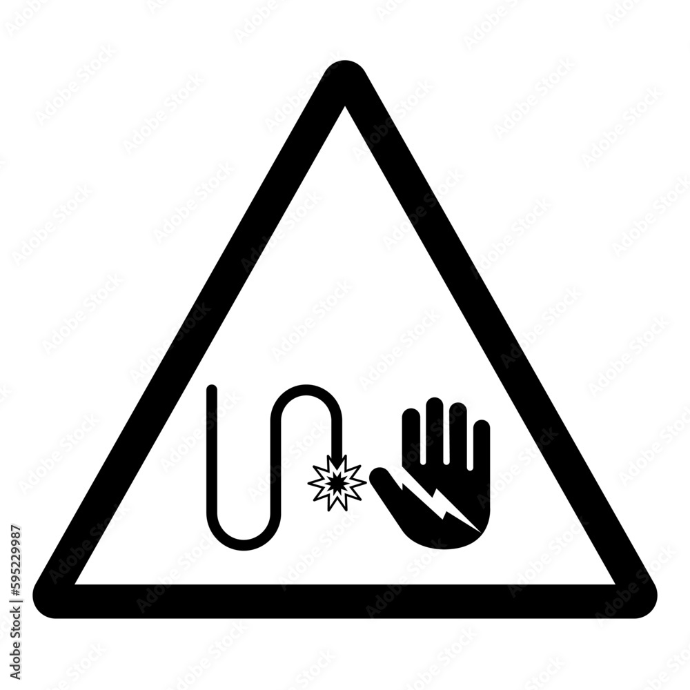 ARC Flash And Shock Hazard Symbol Sign, Vector Illustration, Isolate On ...