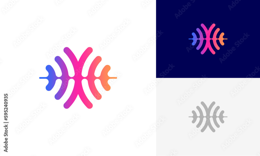 Poster soundwave, pulse, vibration sound logo icon design vector – Wall ...