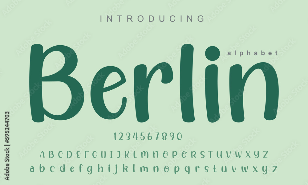 Berlin font. Elegant alphabet letters font and number. Classic Copper ...