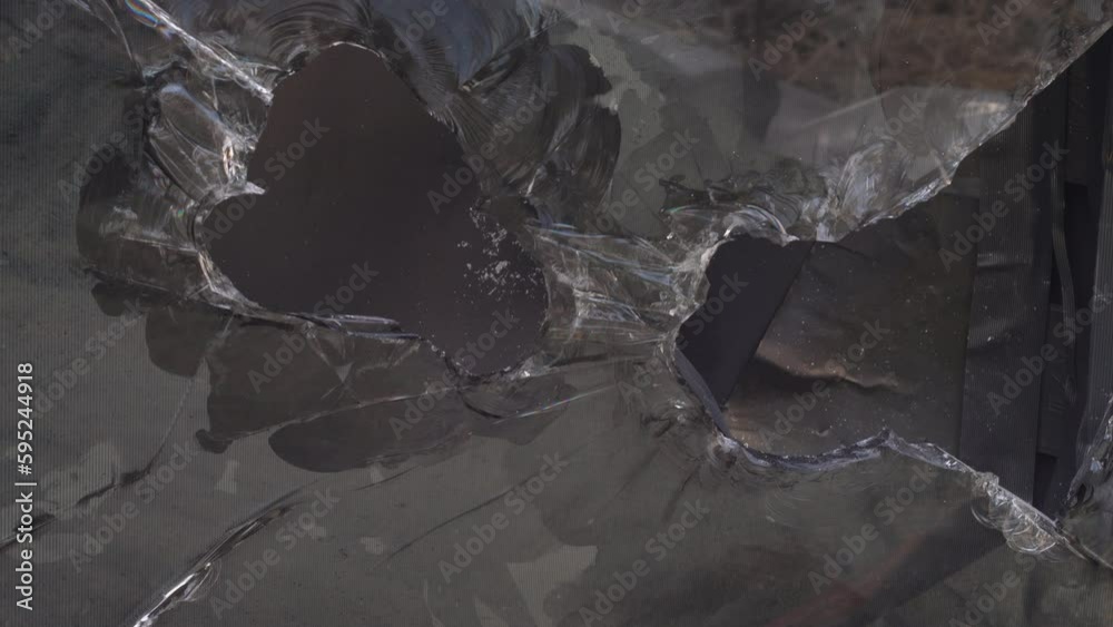 Breaking the TV with a sledgehammer. Broke an old kinescope TV. A big ...