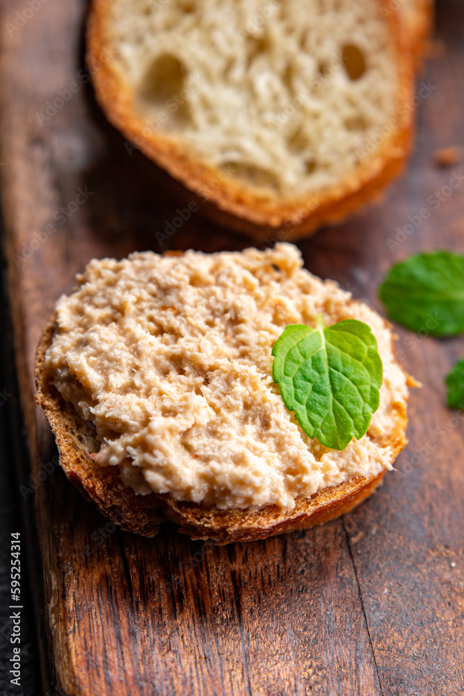 rillettes fish salmon sandwich smorrebrod seafood aperitif food meal ...