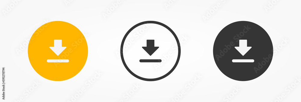 3D download button icon. Upload icon. Down arrow bottom side symbol ... 3D download button icon. Upload icon. Down arrow bottom side symbol ...