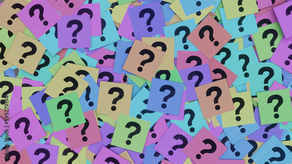 cards with question mark for presentation questions. Stock Illustration ...