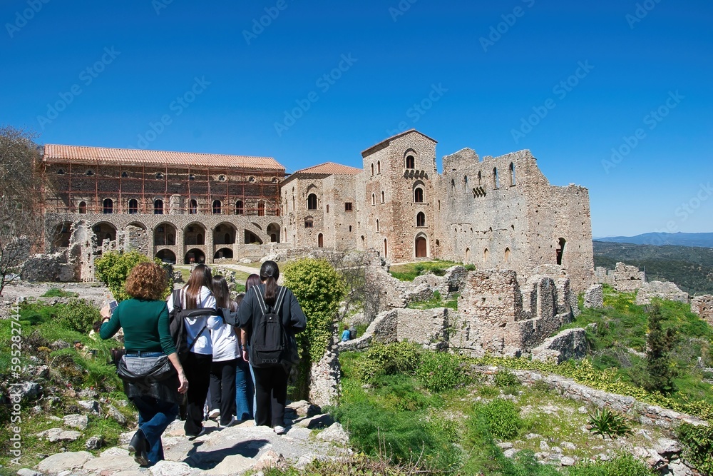 Byzantine castle state of Mystras, Greece Medieval Art. Medieval ...