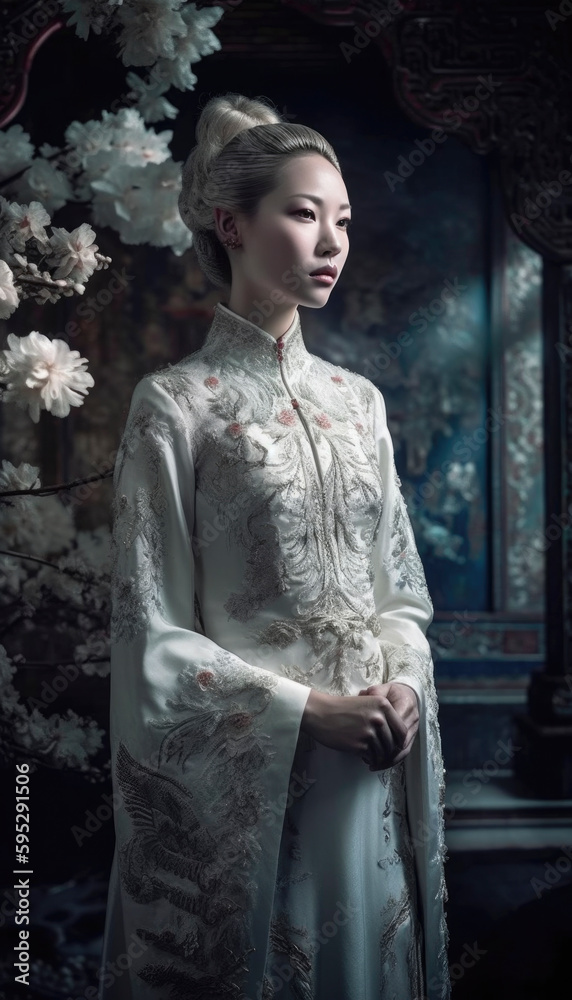 Mythical chinese goddess, a legend from the ancient China. Generative ...