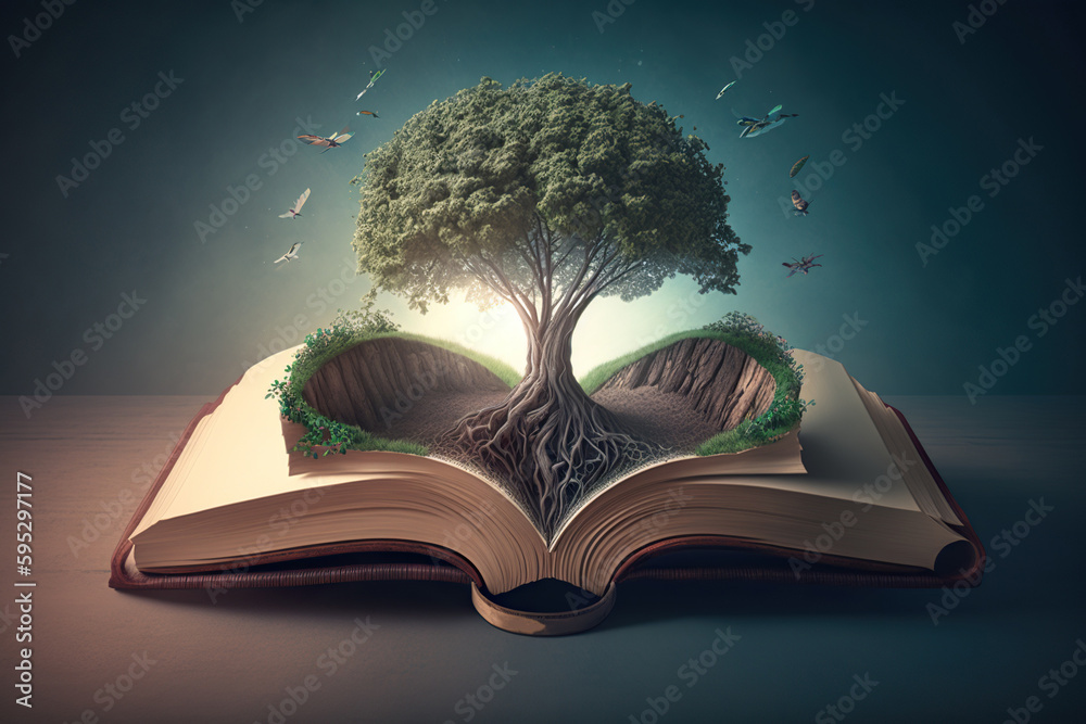 World philosophy day. education concept tree of knowledge, created with ...