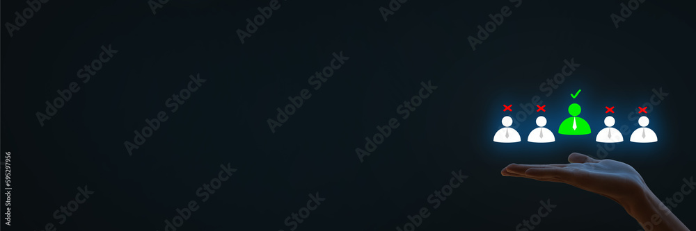 Human Resources Recruitment Team Staff management Business concept ...