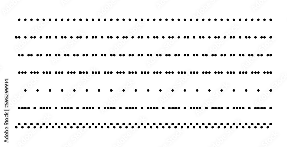 dot line divider, vector isolated, no background. dots dividers lines ...