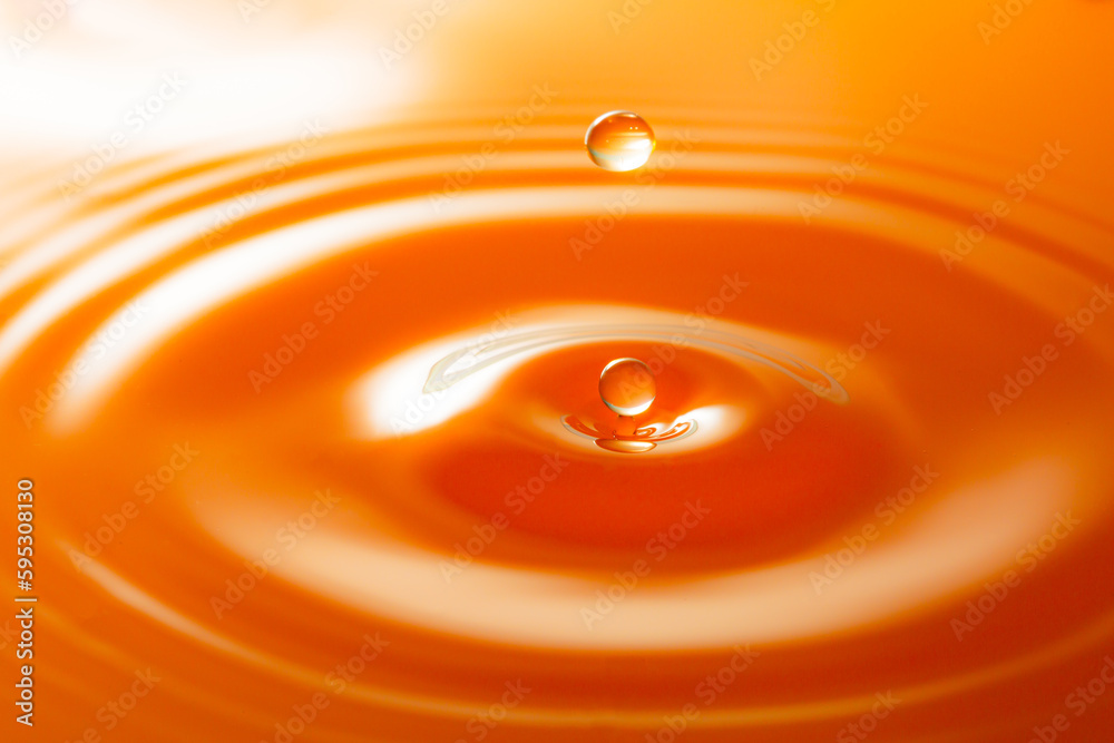 Macro orange drop,Macro orange water drop texture,Falling drop in ...