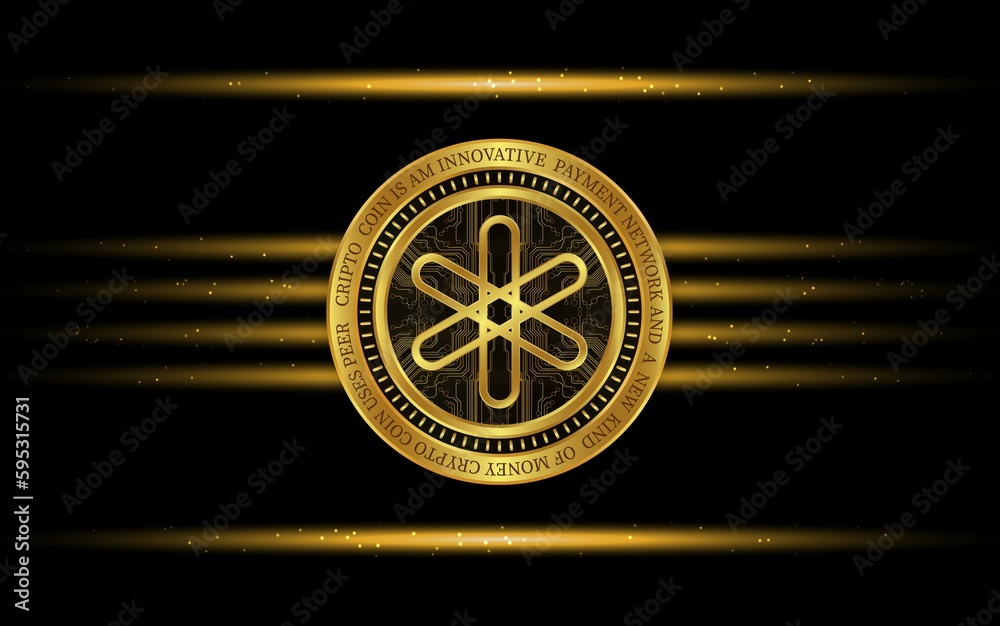 virtual coins and their logos. dent virtual currency logo. 3d ...