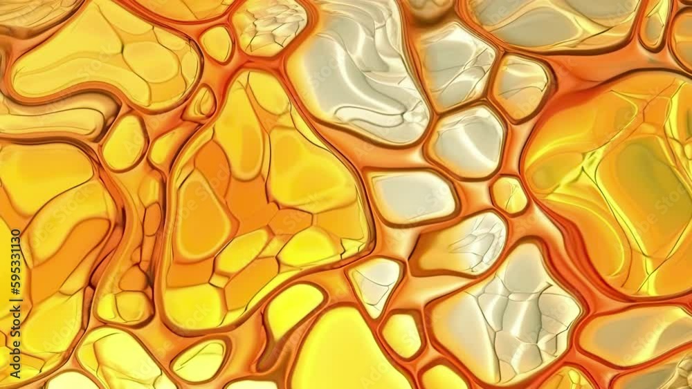 Abstract liquid honey background motion video with slow movement ...