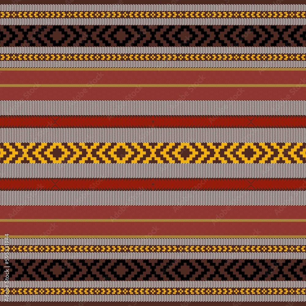 Thai Textile Illustrations, Authentic Thai Fabric Patterns for Digital ...