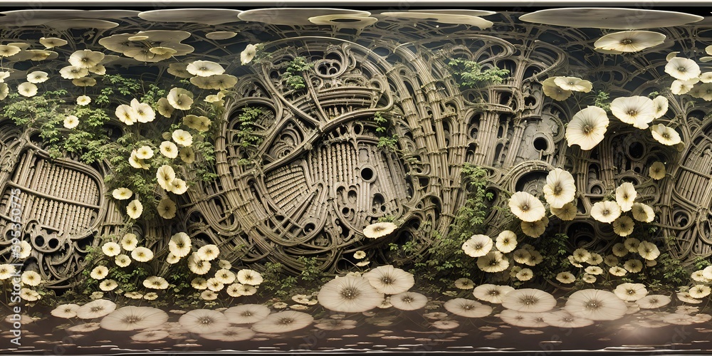 Spherical 360 panorama. Surreal environment. A picture of a bunch of ...