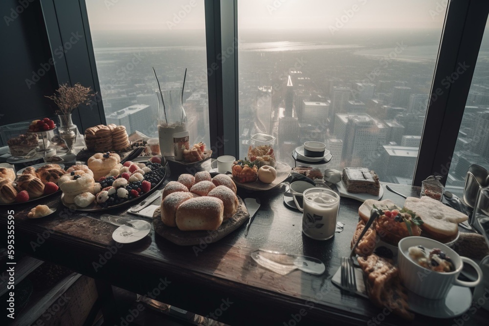 Savor a delicious breakfast while admiring a breathtaking view from ...