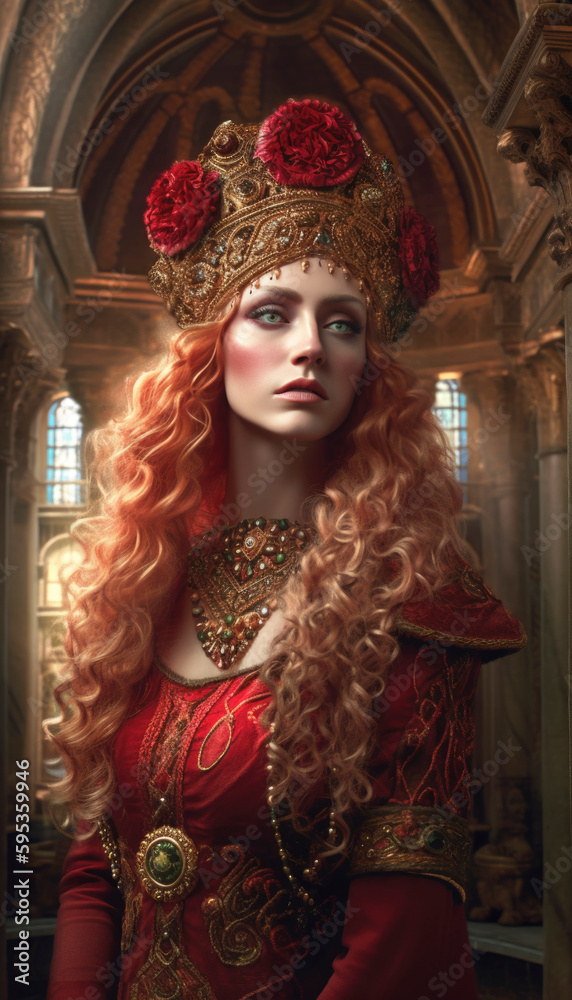 The greek goddess Aphrodite, the goddess of love and beauty. Generative ...