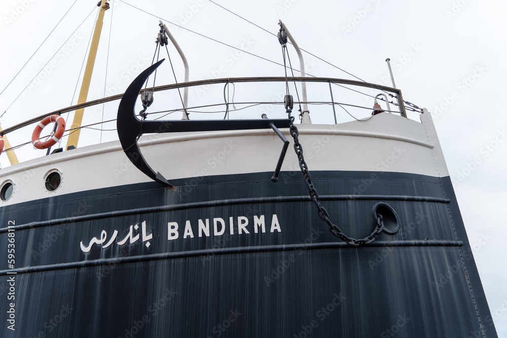 Bandirma Ship Museum. Samsun, Turkey - April 22, 2023. Stock Photo ...
